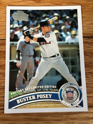 Buster Posey 2011 Topps DIAMOND ANNIVERSARY LE NL Rookie of the Year ...