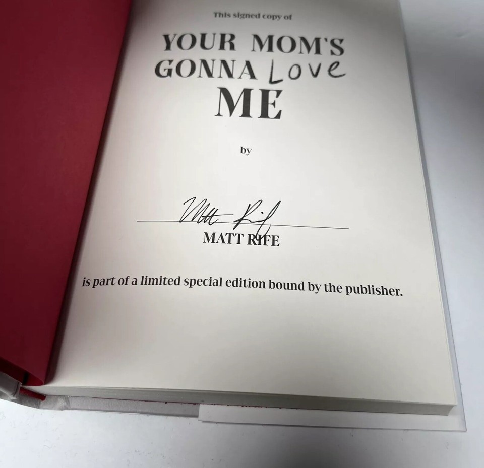 *AUTOGRAPHED/SIGNED* Your Mom's Gonna Love Me by Matt Rife Hardcover ...
