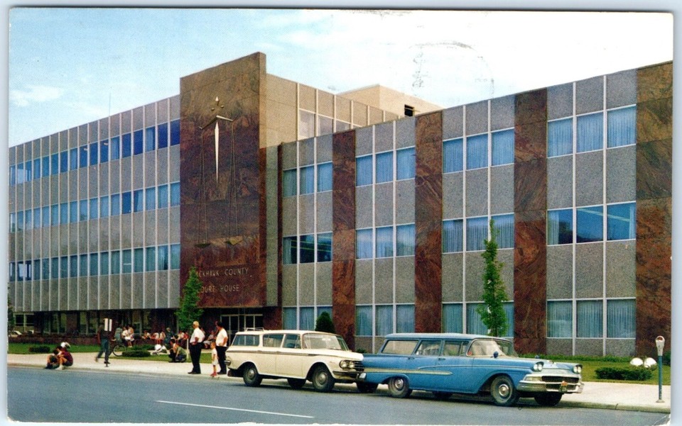 c1960s Waterloo, IA New Black Hawk County Courthouse Chrome Photo ...