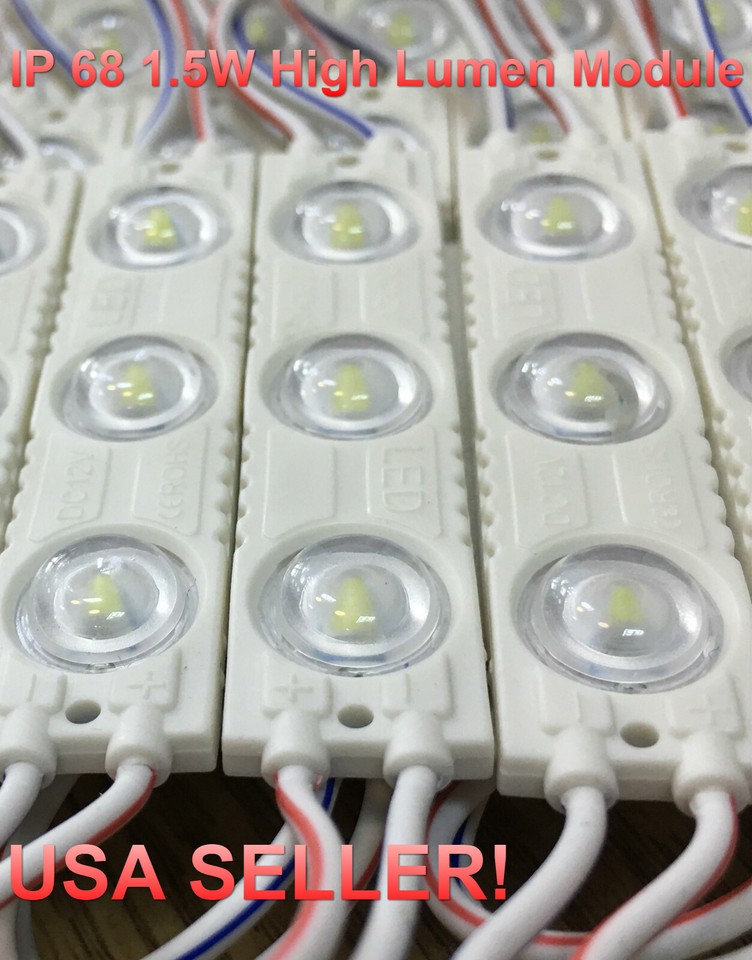 Super bright IP66 Waterproof 1.5W SMD White/Red LED Module Light Lamp ...