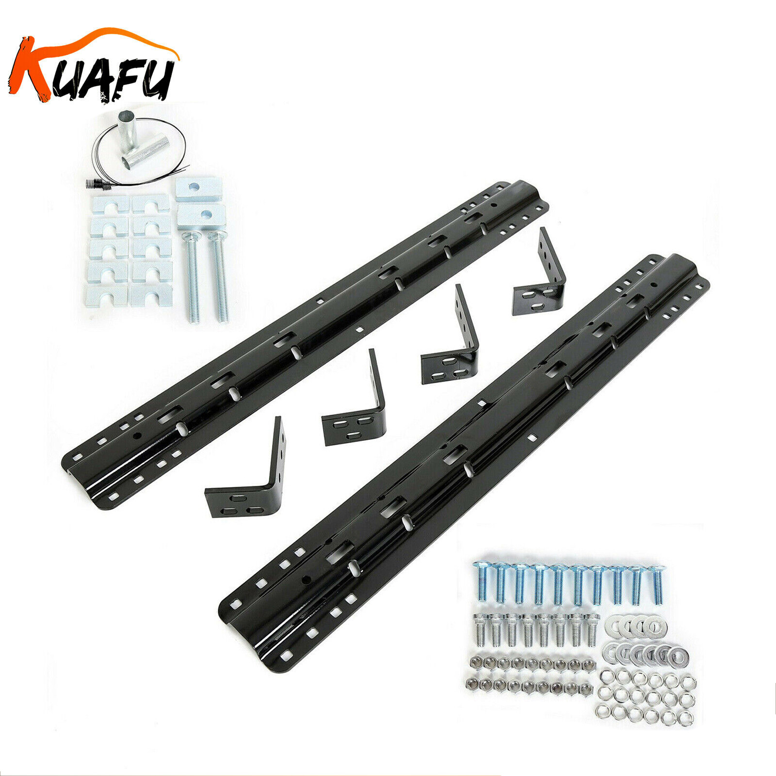 20K Fifth 5th Wheel Mounting Rail Kit Trailer Hitch Mount For Ford ...