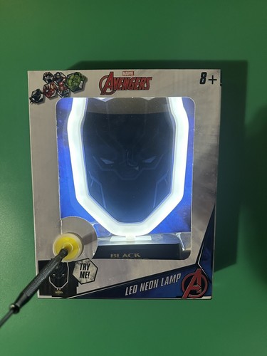 Marvel Black Panther Avengers Desk Lamp LED Night Light Sign *NEW* | eBay