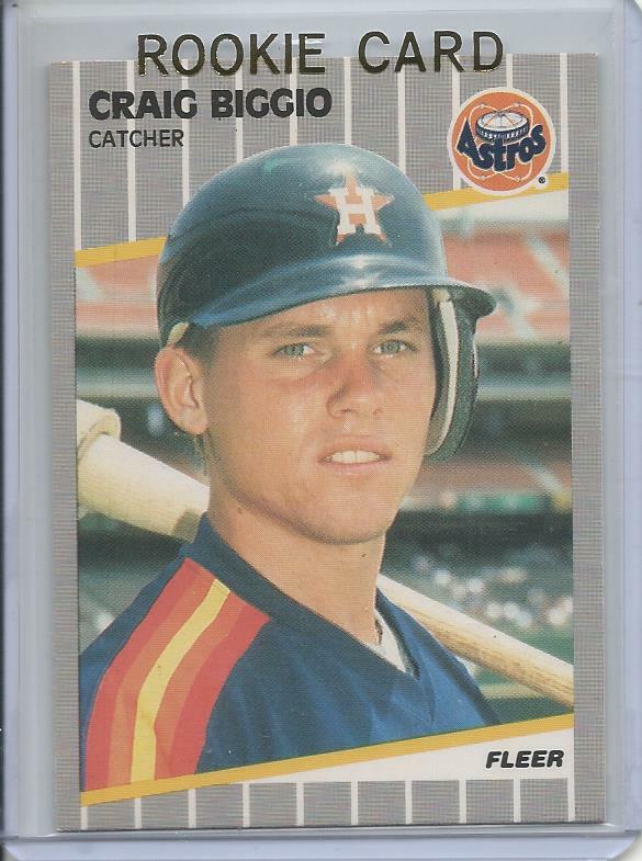 1989 Fleer Craig Biggio Rookie Card RC #353 Mint | eBay