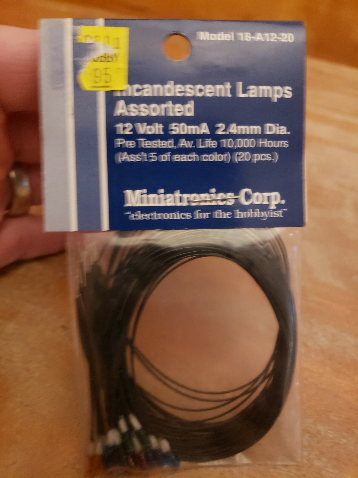 Miniatronics 18-A12-20 12 Volt 2,4mm Assorted Colored Bulbs with Leads ...