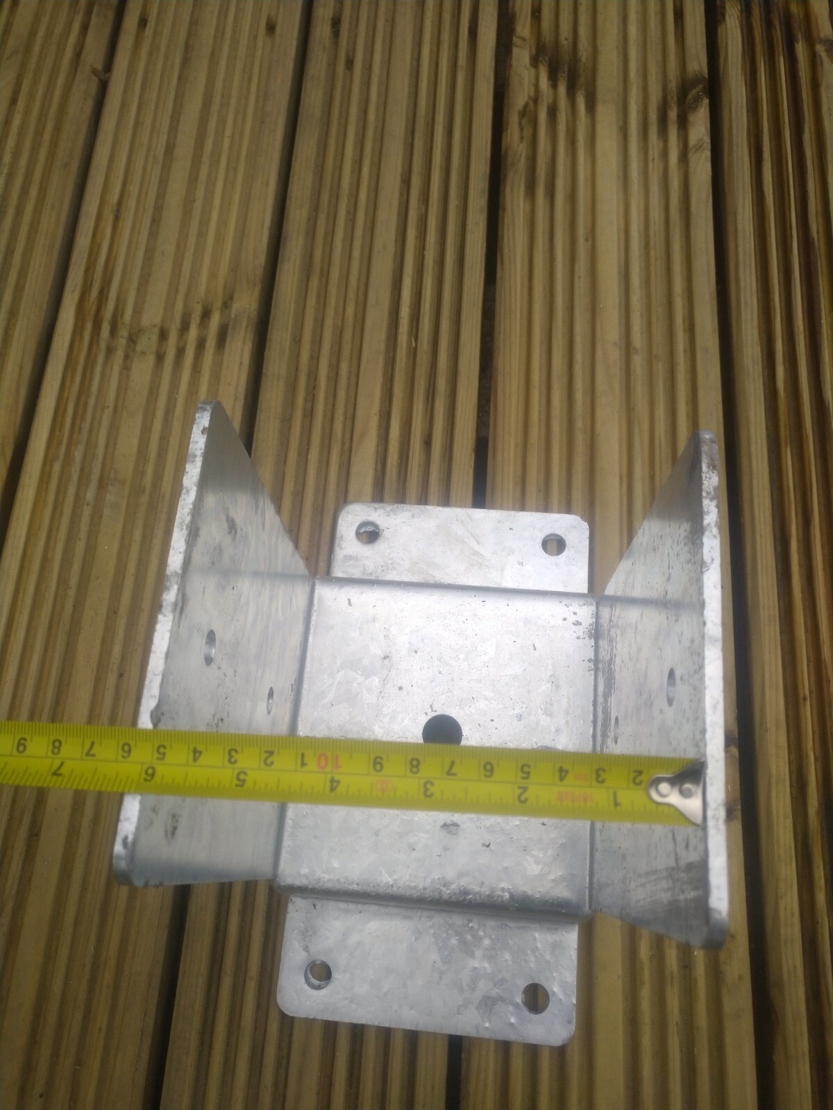 Post Socket Piller Base Support Brackets Galvanized Pergola 150mm Bolt ...