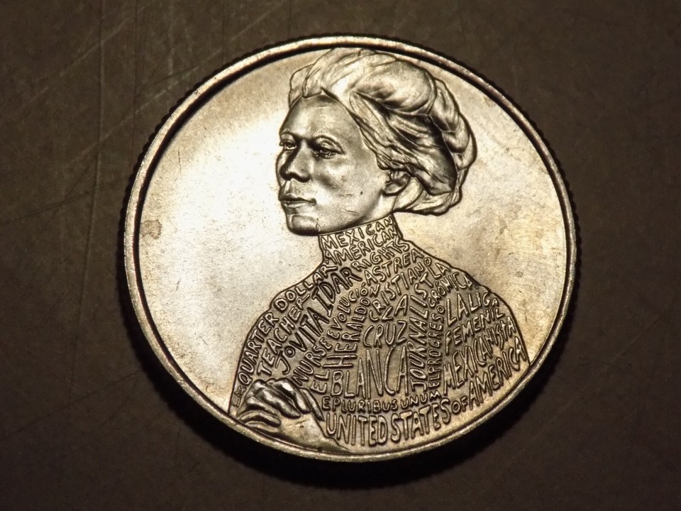 Jovita Idar Quarter 2023 Rare P Mint Error Coin Reading In Cod We Trust ...
