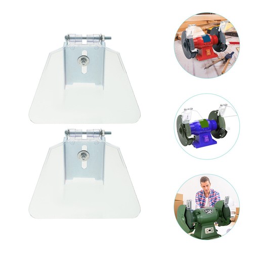 2 Pcs Grinder Guard Bench Shield Safety Attachment Eyeshields Work | eBay