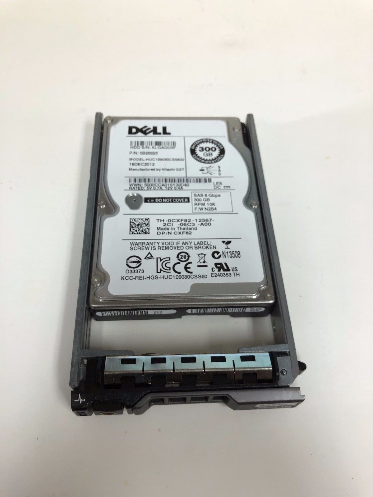 DELL HITACHI 300GB 10K 6GBPS SAS 2.5'' HARD DRIVE WITH TRAY 0CXF82 | eBay