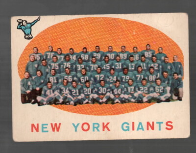 1959 Topps #133 New York Giants TC, CL Good (crease, CL marked) | eBay
