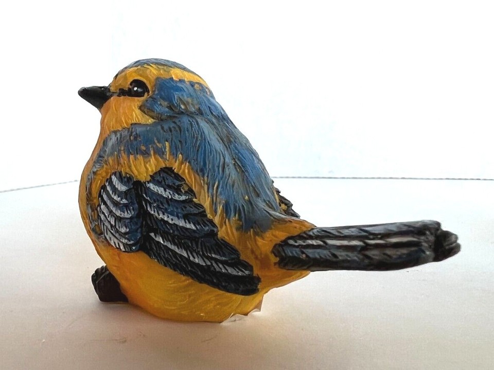 Ganz Bird Figurine Pick One Goldfinch/Warbler Bluebird or Robin 3"x2"x2 ...