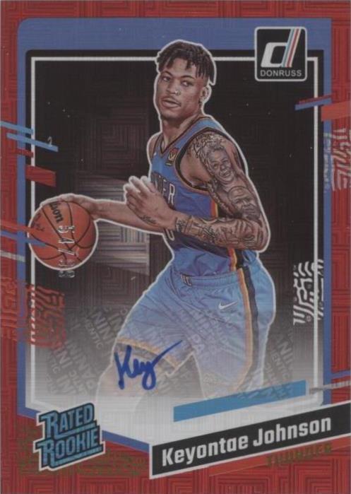 2023-24 Panini Donruss - Rated Rookie Keyontae Johnson #270 Choice Red ...