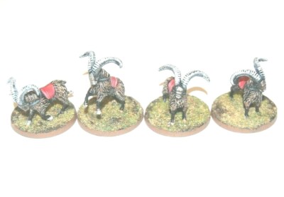 28 mm scale unpainted Goats x 4 Poses for Mountain Dwarves Random ...