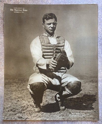 1913 M101-2 Sporting News Supplement RAY SCHALK Chicago White Sox ...
