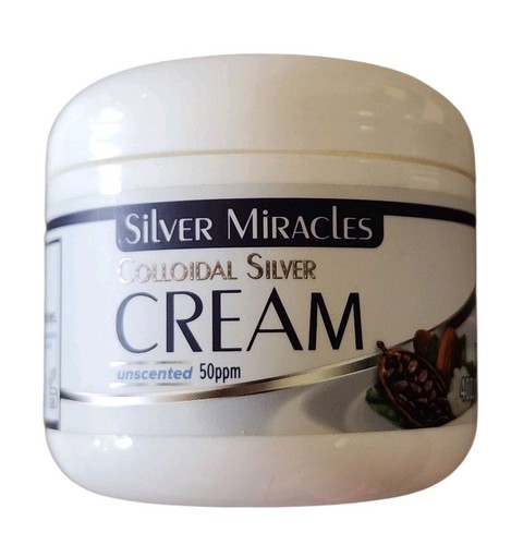 New Unscented Colloidal Silver Cream by Silver Miracles 4 Oz | eBay