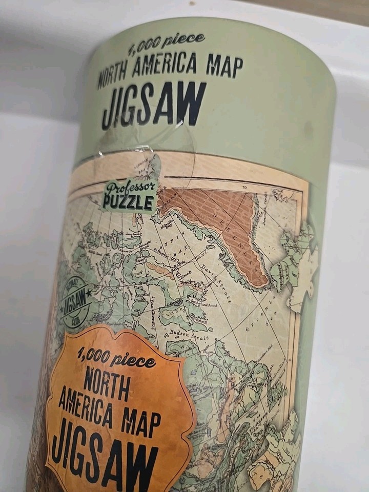 Professor Puzzle Ultimate Jigsaw Club 1000 Piece North America Map ...