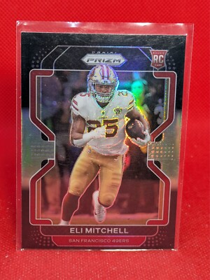 2021 Panini Chronicles Prizm Black Silver Prizm RC Eli Mitchell #PB-25 | eBay