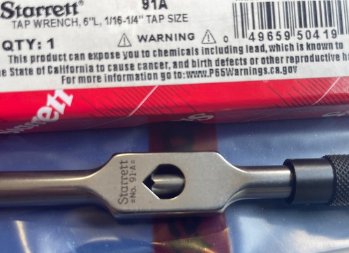 Starrett 91A Alloy Steel Tap Wrench for sale online | eBay