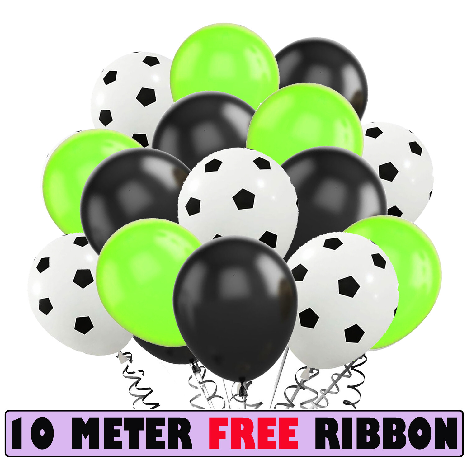 12" Soccer Balls Latex Football Balloons Party World Cup Decoration ...