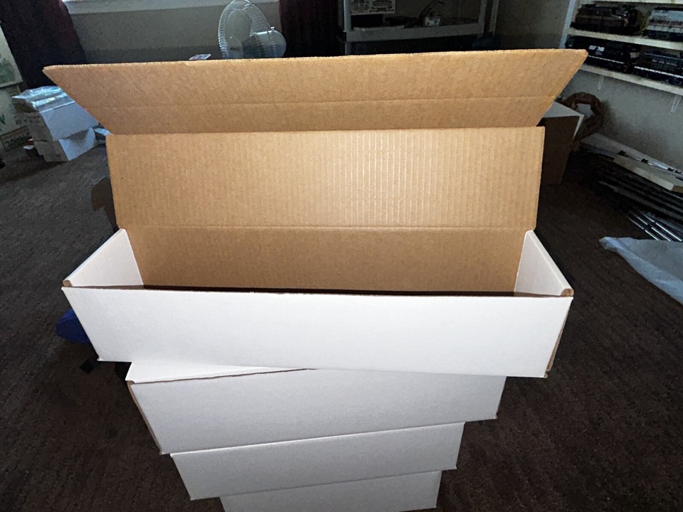 TOY TRAIN REPO BOXES - The Perfect 18x4x4 Box For TRAINMASTERS. 5 QTY ...