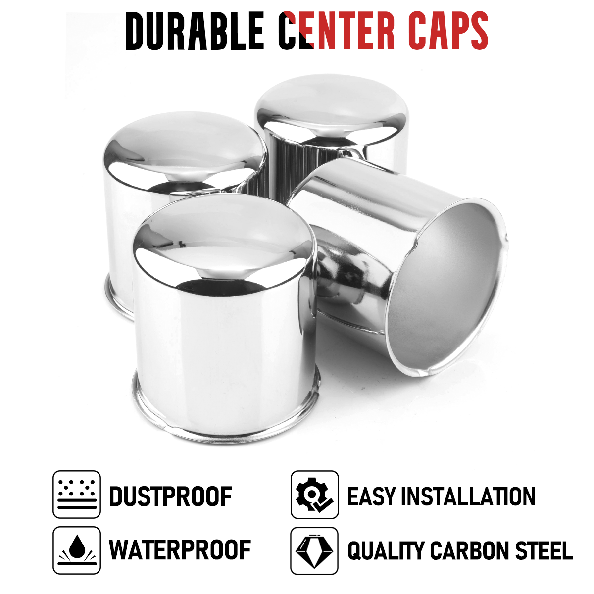 83mm(3.27in) Push Through Center Cap for 3.27" Truck Rim Center Bore ...