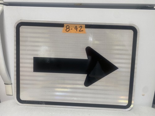 Road Street Traffic Sign Authentic Arrow 21" X 15" 8-42 | eBay