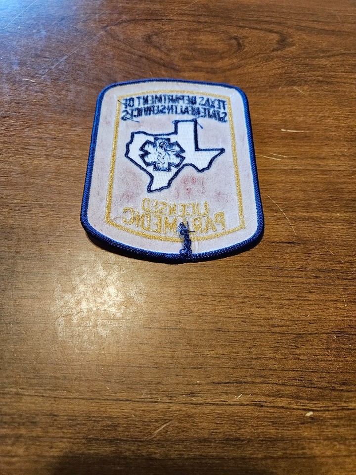 Texas Department of State Health Services Licensed Paramedic Patch 4 1/ ...