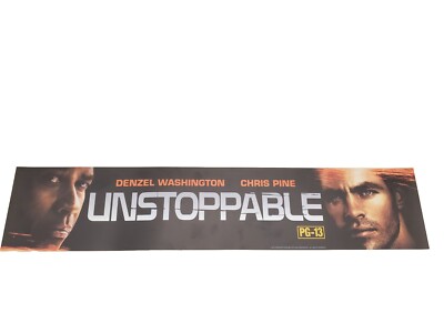 UNSTOPPABLE Authentic Movie Theater Mylar Banner 25"x 5” | eBay
