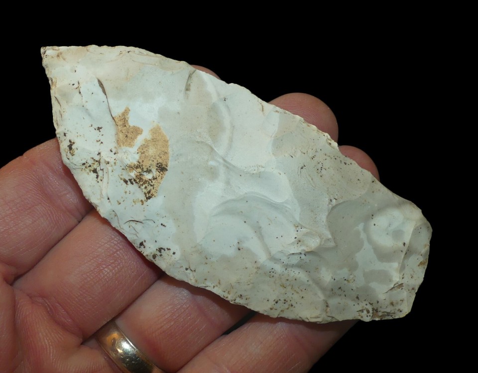 CRESCENT KNIFE MORGAN CO MO MOZARKITE INDIAN ARROWHEAD ARTIFACT ...