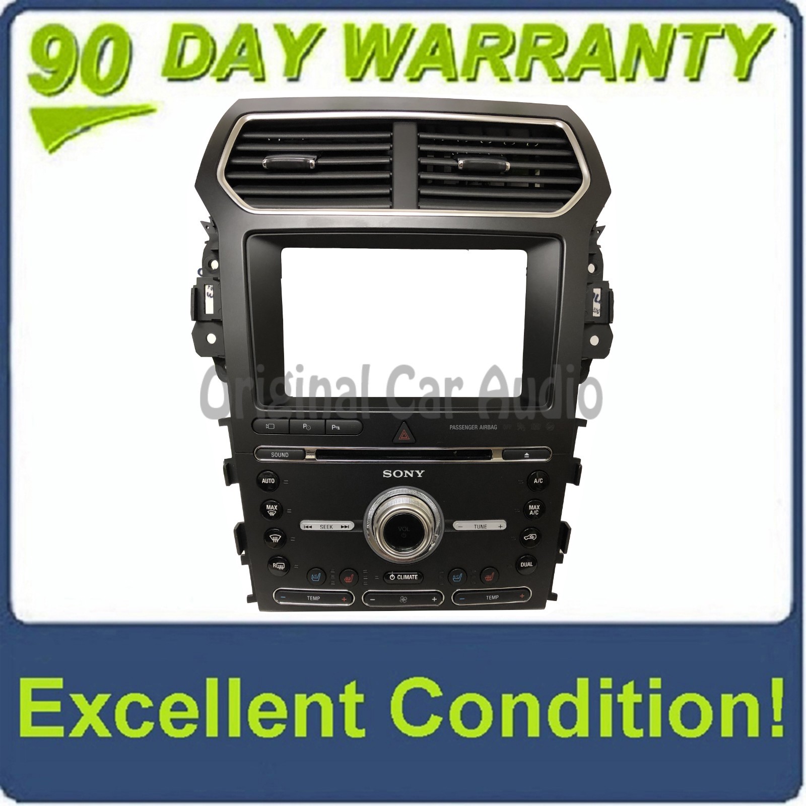 16-17 Ford Explorer OEM Sony Premium Sound Radio Climate Control Panel ...