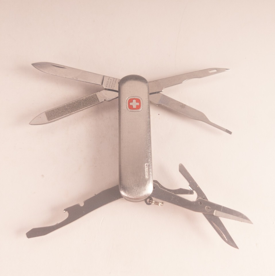 Swiss Army Knife Wenger Pocket Tool Chest 65mm Stainless Steel Pocket ...