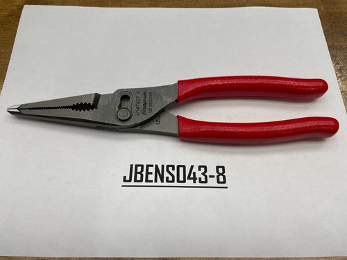 Snap-On Tools USA NEW RED 9" Soft Grip Long Nose Slip Joint Pliers ...
