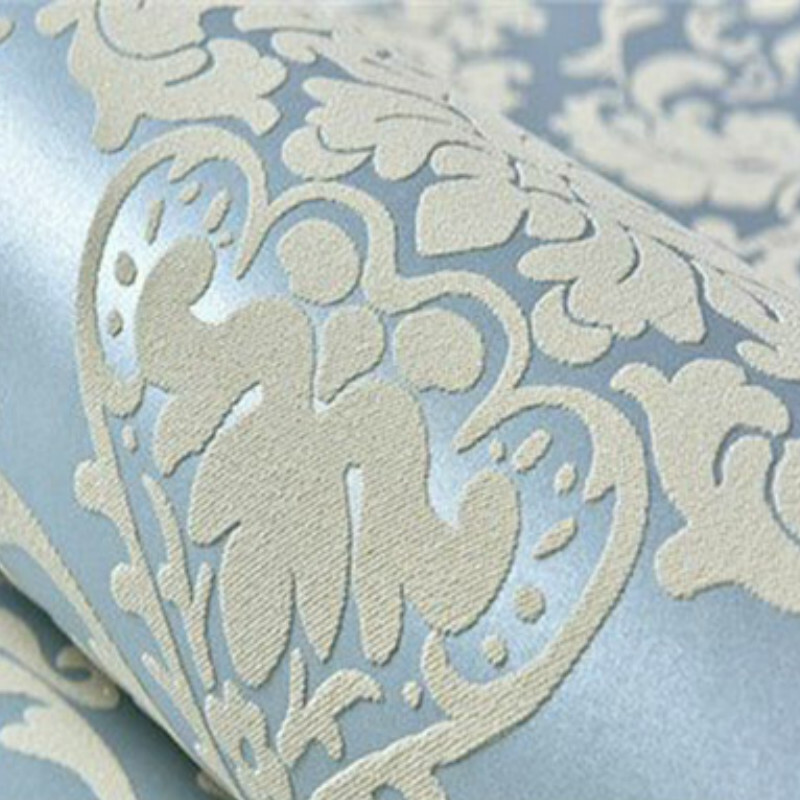 Waterproof 3D Embossed Wallpaper Sticker Roll Damascus PVC DIY Self ...