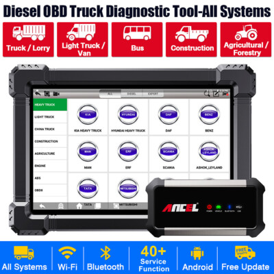 Diesel Truck Scanner OBD Diagnostic Tool For Kenworth Navistar Mack ...