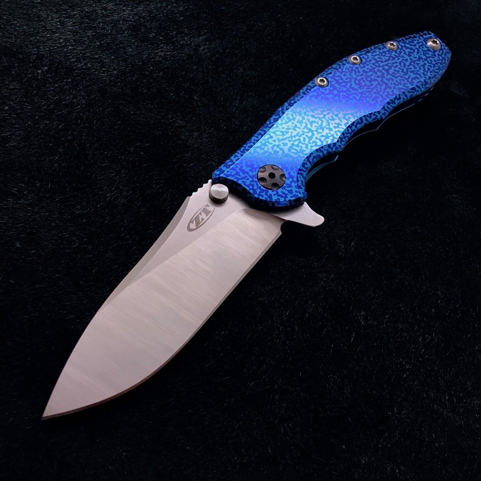 Zero Tolerance 0562Ti Flipper Rick Hinderer Plain Edge ZT 0562 Super ...