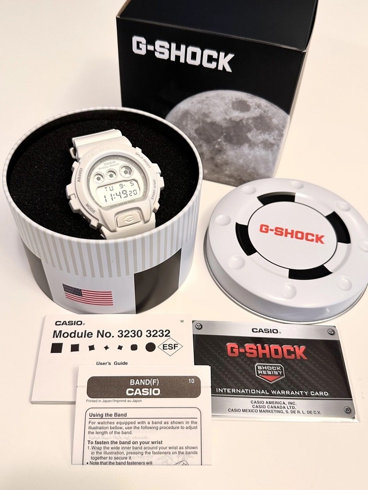 Casio G-Shock x NASA DW6900NASA237 White DW-6900 Limited Edition ...
