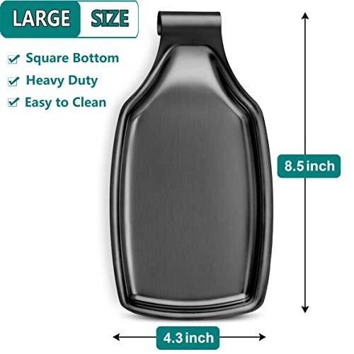 2piece Black Spoon Rest For Kitchen Counter Stainless Steel Spoon ...