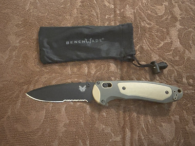 Benchmade Special Military Edition Mini Boost Assist Knife Olive/Tan (3 ...