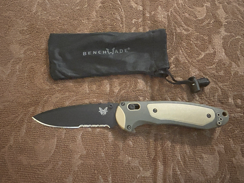Benchmade Special Military Edition Mini Boost Assist Knife Olive/Tan (3 ...