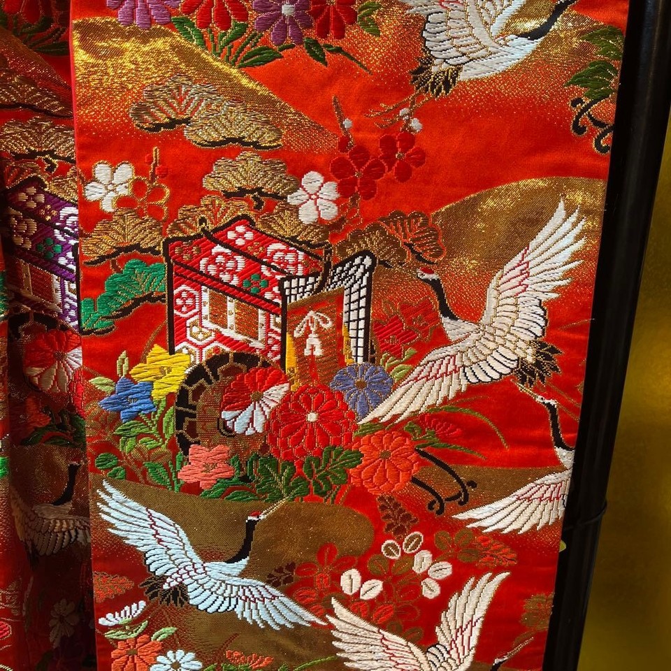 Nice Japanese Iro-Uchikake Pure Silk Nishijin Ori Pure Silk Kimono | eBay