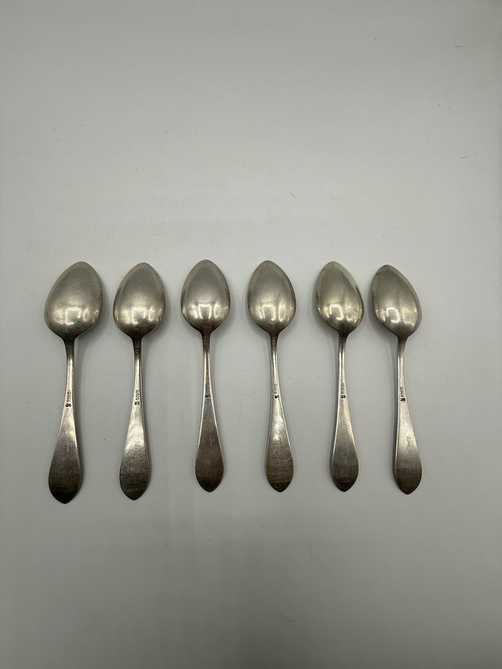 Set Of 6 Vintage Germany 800 (80%) Silver Spoons 90 Grams | eBay