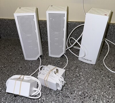 Linksys Velop Tri-Band Mesh WiFi System WHW03 V2 White Lot of 3 | eBay