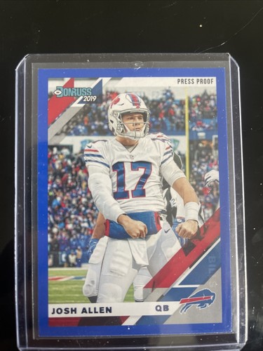 2019 Panini Donruss Bills Josh Allen Blue Press Proof | eBay