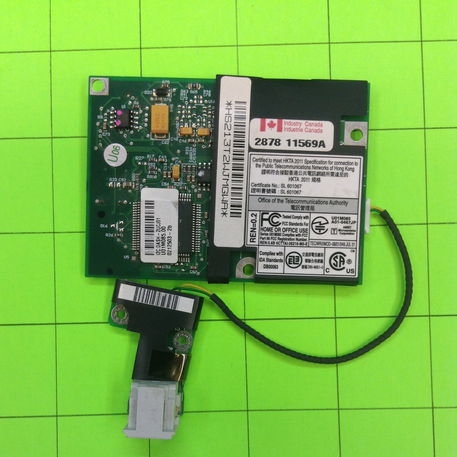 Apple IMAC G4 EMC1873 M6468 Computer Modem CX06836-11 287811569A ...