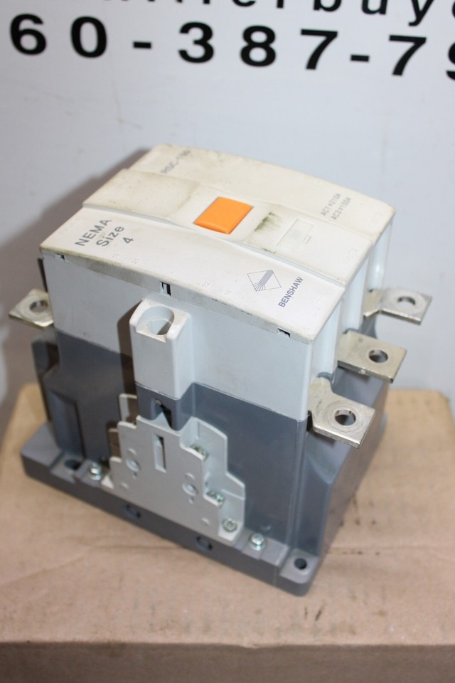 BENSHAW NEMA CONTACTOR RSC-150 NEMA 4 600 VAC 3-POLE 210 AMP 100 HP ...