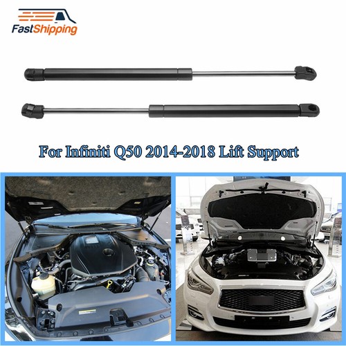 2Pcs 2014-2018 For Infiniti Q50 Car Front Hood Bonnet Lift Support | eBay