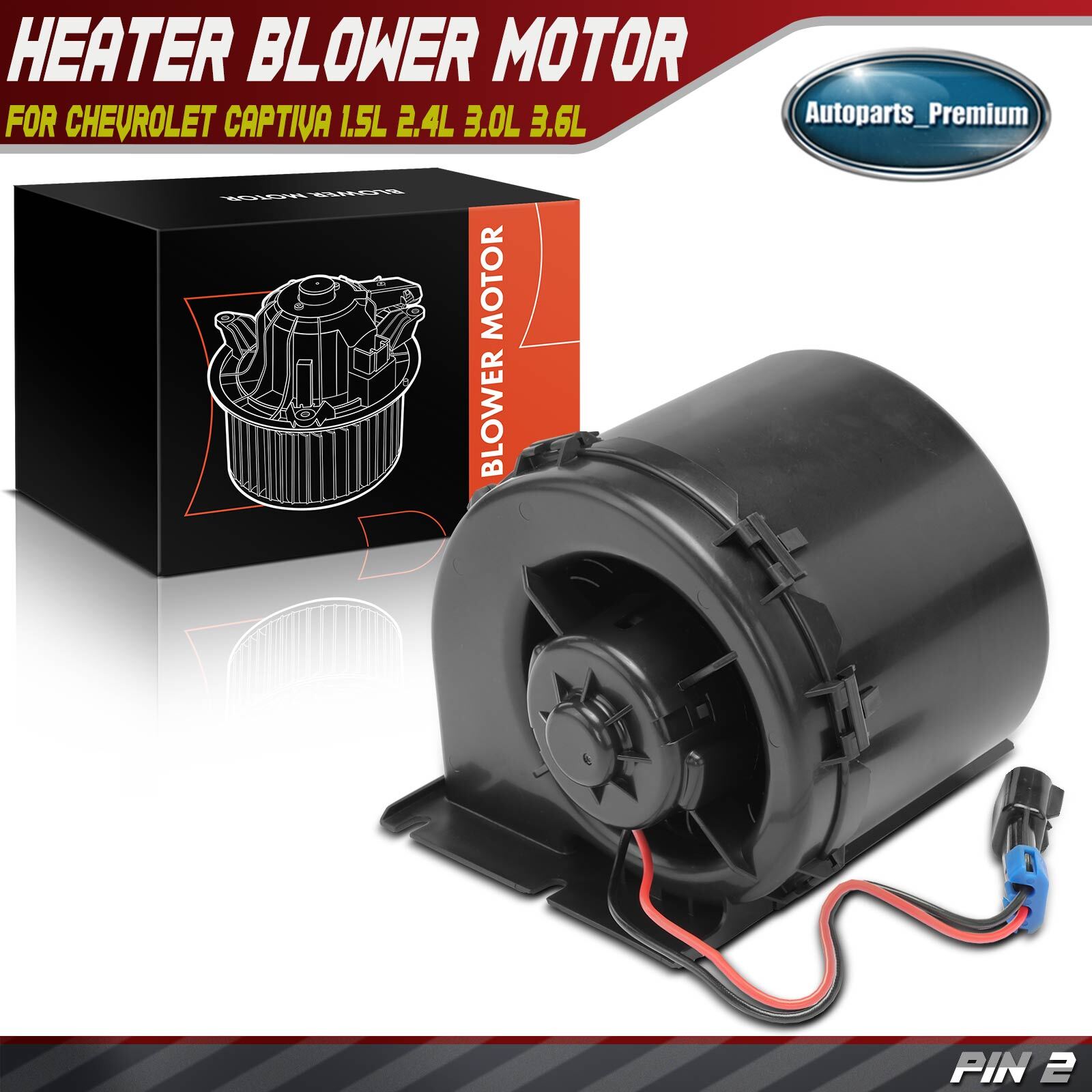 HVAC Heater Blower Motor with Fan Cage for John Deere Tractor Serie 6D ...