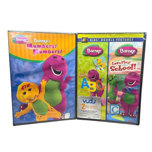 Barney Now I Know My ABCs Let's Play School Double Feature Numbers ...