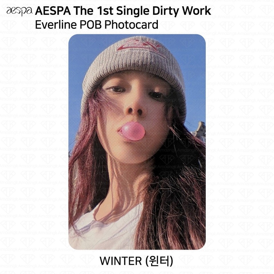 Aespa The 1st Single Album Dirty Work POB Photocard Applemusic Soundwave KPOP | eBay