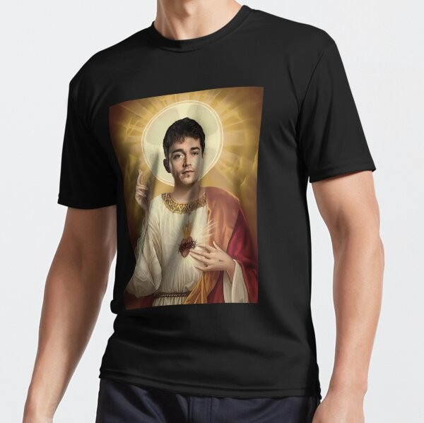 Charles Leclerc Jesus Retro Vintage Design Active T-Shirt | eBay