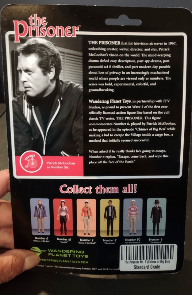 THE PRISONER Chimes of Big Ben Wave 2 Action Figure Number 6 Patrick ...